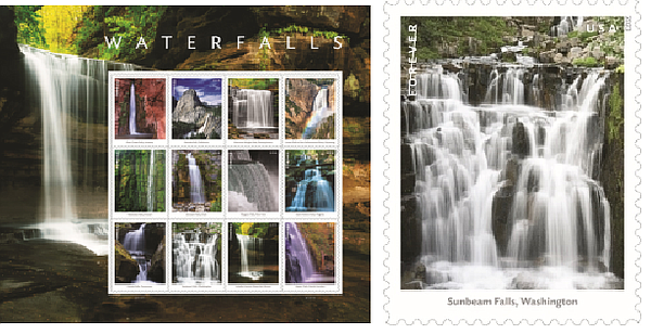 Washington’s Sunbeam Falls Featured on Forever Stamp